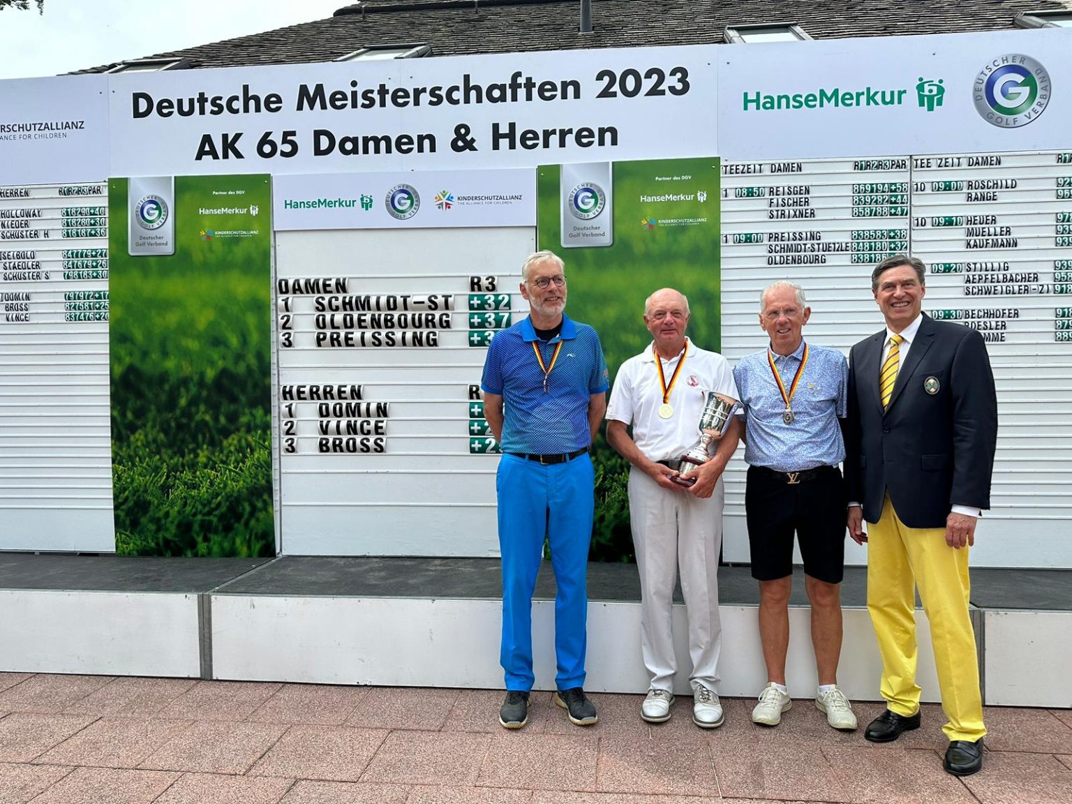 Dr. Cornelia Schmidt-Stützle vom Stuttgarter GC Solitude und Christian ...